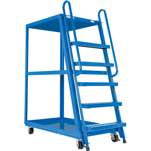 Vestil Steel Frame Cart w/3 Shelves, 1000 lb. Capacity, 58-1/8"L x 22"W ...
