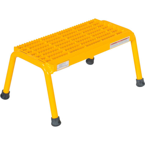 Aluminum Yellow Step Stand - 1 Step Welded - SSA-1-Y