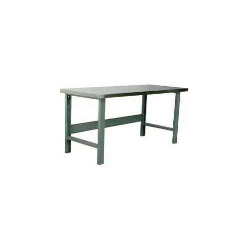 Stackbin 3500 Series Workbench, Hardboard Over Stainless Steel Top, 72 ...