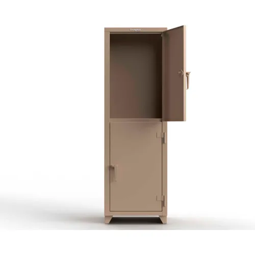 Strong Hold 2-Tier 2 Door Extra Heavy Duty Locker, 24"W x 24"D x 75"H ...