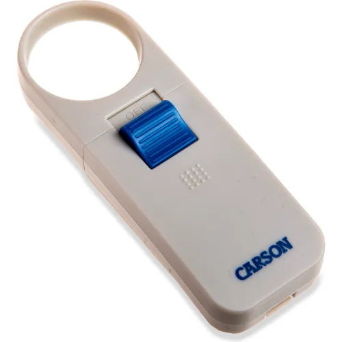 Carson Illuminated Hand-Held Aspheric Magnifier, 1.5", 7x LED Lighted ...