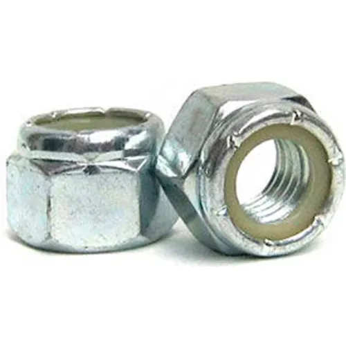 M8 x 1.25 - Nylon Insert Lock Nut - 304 Stainless Steel - DIN 985 - Pkg ...