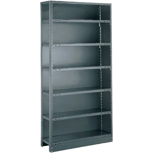 Tri-Boro T-Bolt 7 Shelf, 18 Ga Closed Solid Steel Shelving, Add On, 48 ...