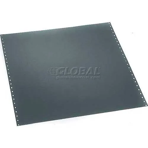 Tri-Boro Back Panel 24" x 37" for 24"W Offset Unit, Dark Gray