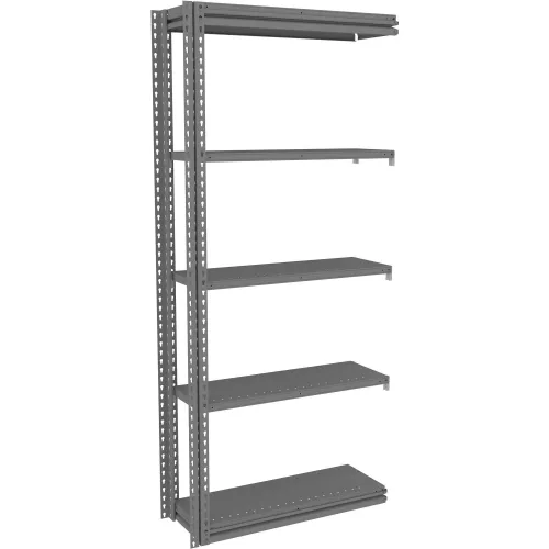 Tennsco® 5 Shelf, Low Profile Boltless Shelving, Add On, 36"W x 12"D x ...