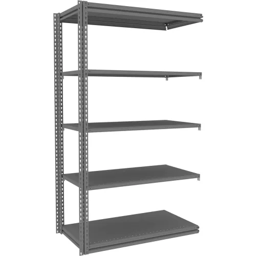 Tennsco® 5 Shelf, Low Profile Boltless Shelving, Add On, 48"W x 24"D x ...