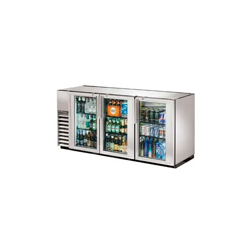 True® TBB-24GAL-72G-S Back Bar Cooler 3 Section - 71-7/8"W X 24-1/4"D X ...