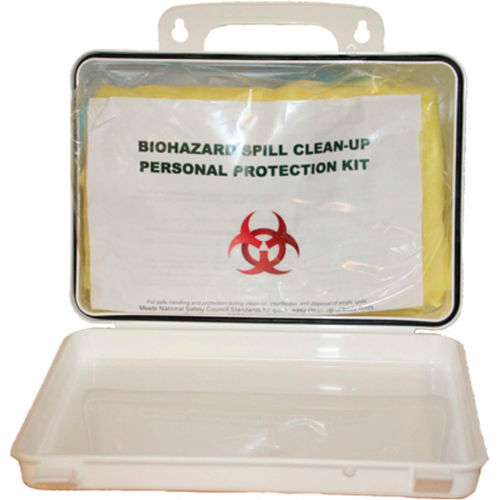 First Voice™ Deluxe Wall Mounted Bloodborne Pathogen Clean-Up Kit
