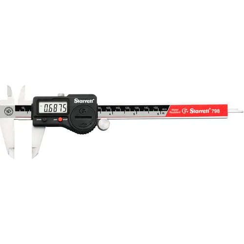Starrett® IP67 Electronic Slide Caliper, Stainless Steel, 0-6'' Range ...