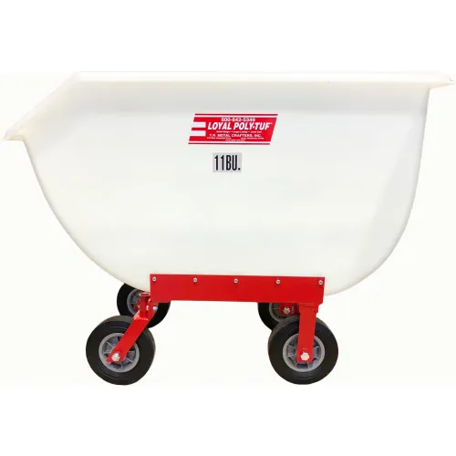 Poly-Tuf® 11 Bushel 4 Wheel Polyethylene Nursery Cart P11-4WI