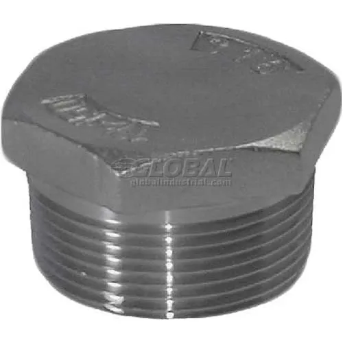 Ss316-67602h 1/4" Class 150, Hex Head Plug, Stainless Steel 316 - Pkg ...
