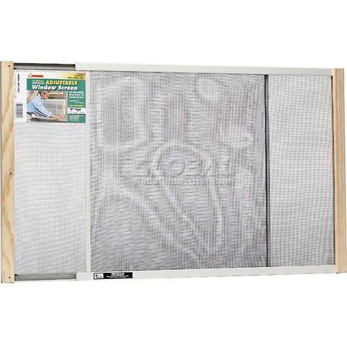 Frost King Adjustable Window Screen, 18" High, Extends 25-45" - Pkg Qty 12