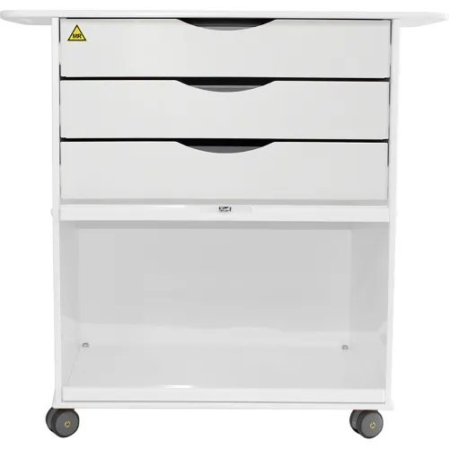TrippNT MRI Extra Wide Core Cart, 36"L x 17-3/4"W x 33-1/8"H, White