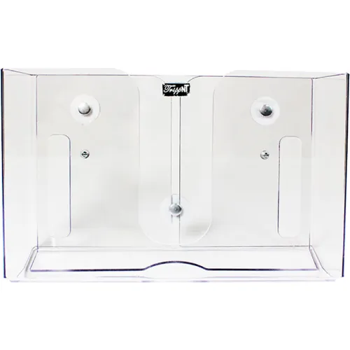 TrippNT Dual Dispenser w/ Magnet Mount, Wide, Clear