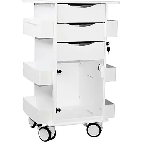 TrippNT Core Cart DX w/ Smoke Hinged Door, 22-7/8"L x 19-3/8"W x 35-5/8 ...