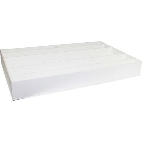 TrippNT™ White PVC Large Pipette Storage Box and Drawer Organizer, 25"W ...