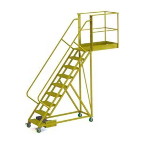 Unsupported 9 Step Cantilever Ladder with 40" Long Platform - Perforated