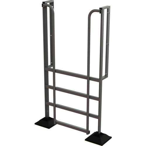 U-Design Rooftop Platforms - 4-Step 90 Degree Incline Ladder - URTL904