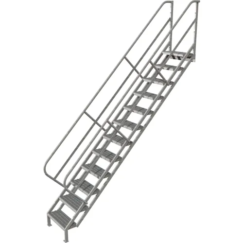 12 Step Industrial Access Stairway Ladder, Grip Strut - WISS112242