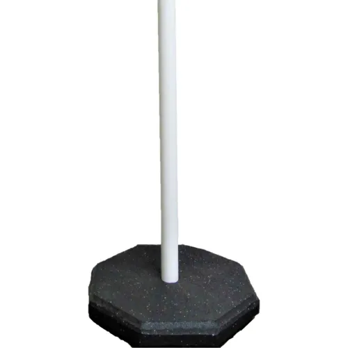 TCT SB-30-6 Octagon Sign Base 30 Lbs, W/ 6'-1.5" PVC Post & Brackets
