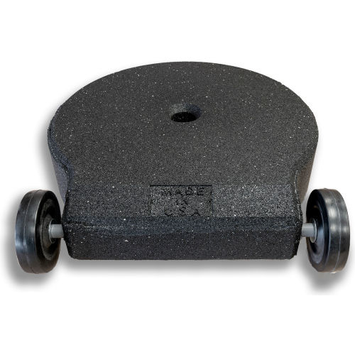 TCT Heavy Duty Octagon Sign Base w/ Wheels, 60 lb., Black