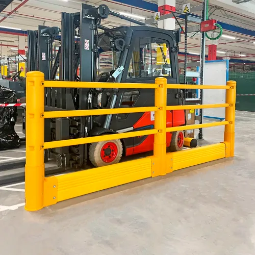 McCue Pedestrian Barrier with Ground Barrier, Corner Post Kit, 46-1/2"H ...