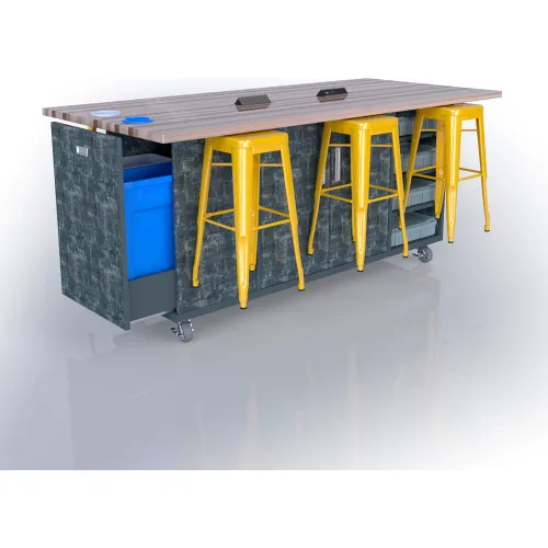 CEF ED Original Classroom Table, 84"L x 48"W x 42"H, Paint Scrape Steel ...