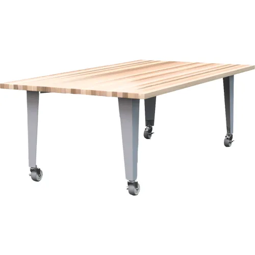CEF IDEA Island Basic Classroom Table, 84"L x 48"W x 30"H, Maple Top ...