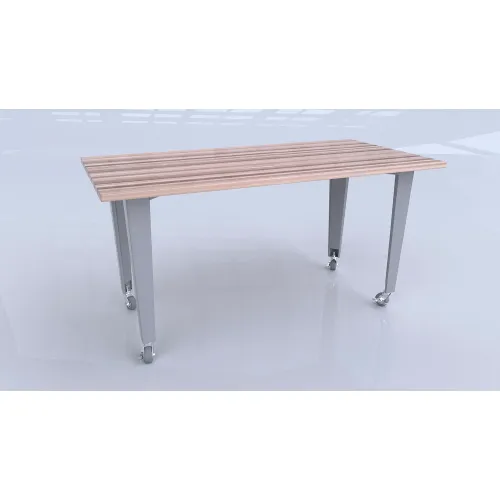 CEF IDEA Island Basic Classroom Table, 84"L x 48"W x 42"H, Maple Top ...
