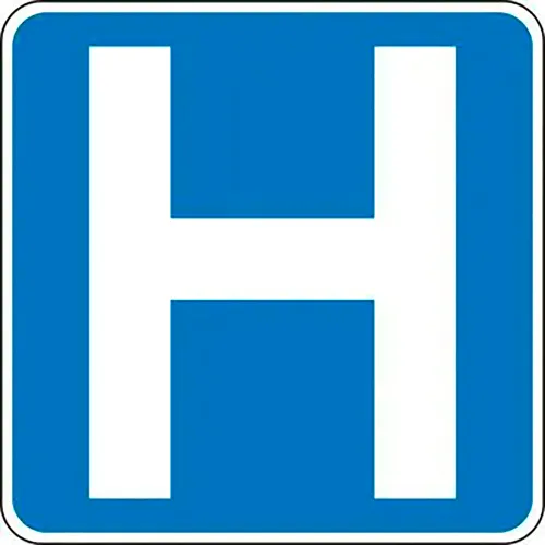 AccuformNMC™ " Traffic Safety Sign, EGP Aluminum, 24" x 24", White/Blue