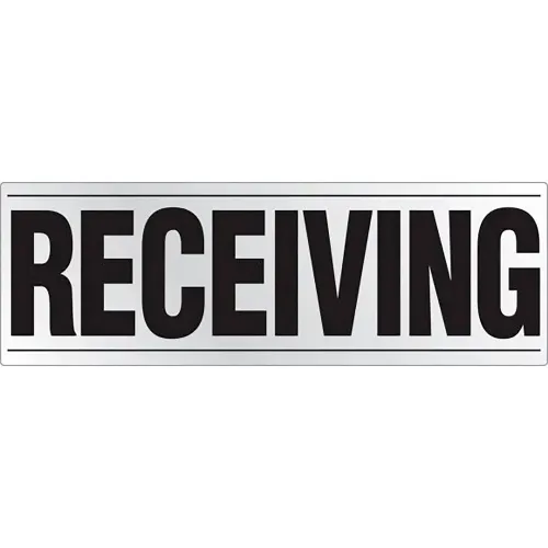 AccuformNMC™ Receiving Traffic Sign, EGP Reflective Aluminum, 24" x 72 ...