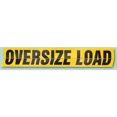 AccuformNMC™ Oversize Load Hinged Transportation Sign, Aluminum, 12" x ...