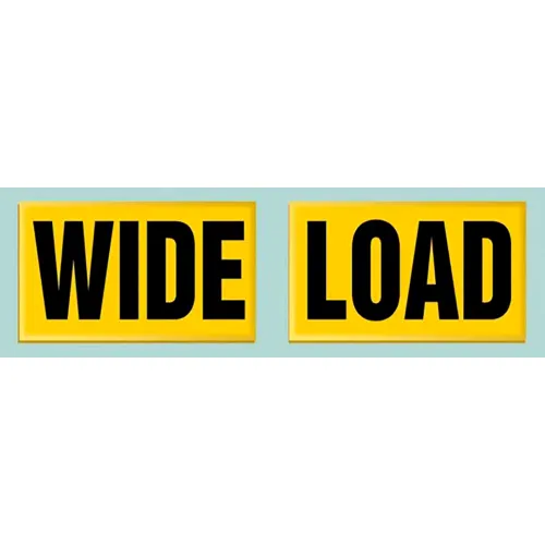AccuformNMC™ 2-Piece Wide Load Transportation Sign, Aluminum, 18" x 30 ...