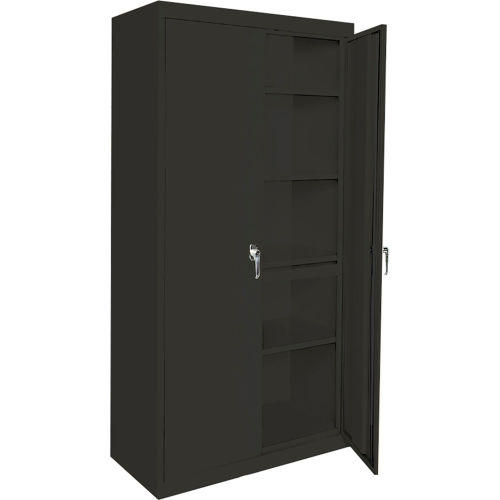 Steel Cabinets USA All-Welded Storage Cabinet, 4 Fixed Shelves, 24"W x ...