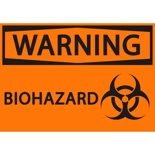 Zing Eco Safety Sign, Warning BioHazard, 10"W x 7"H, Recycled Plastic