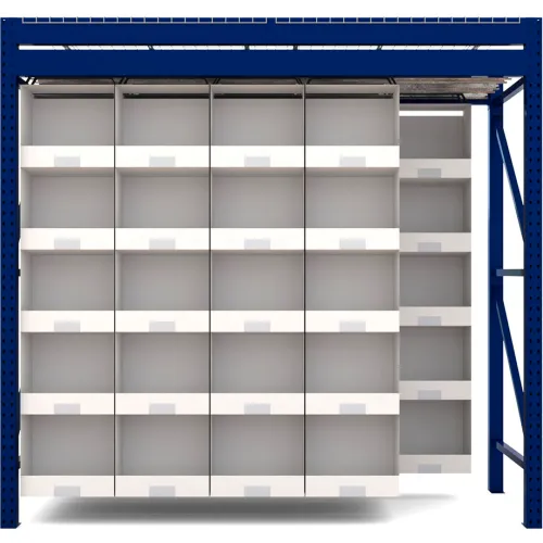 UNEX® SpeedCell® Ready Bay Pick Rack, Starter, Large, 96"W x 42"D x 96 ...