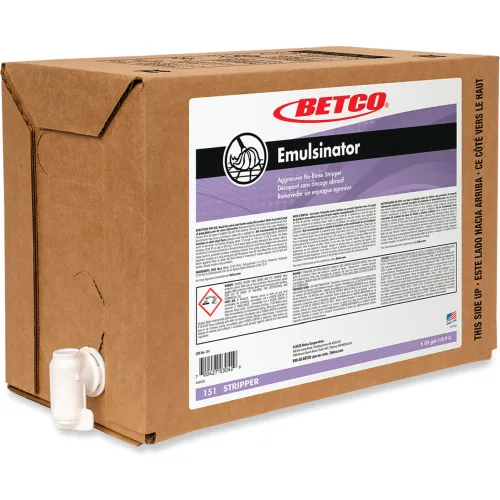 Betco® Emulsinator® No-Rinse Floor Stripper, 5 Gallons Bag in Box