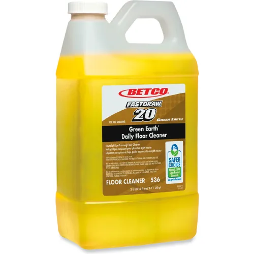 Betco® Green Earth® Daily Floor Cleaner, Unscented, 2 L Bottle, 4/Case