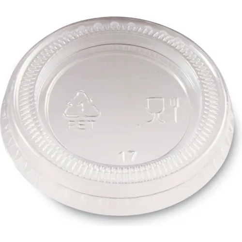 Dixie® Plastic Portion Cup Lid, Fits 1 oz Portion Cups, Clear, Pack of 4800