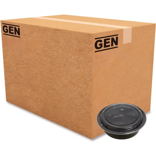 GEN Microwavable Food Container with Lid, 32 oz. Cap, 7-1/4" Dia. x 2-9 ...