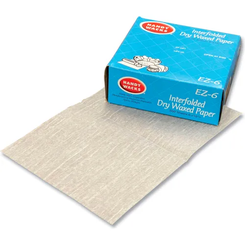 Handy Wacks© Interfolded Dry Waxed Paper Deli Sheets, 6"L x 10-3/4"W ...