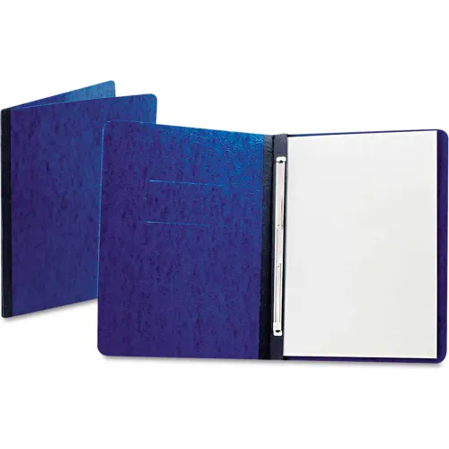 Oxford® PressGuard Report Cover, Prong Clip, Letter, 3" Capacity, Dark Blue
