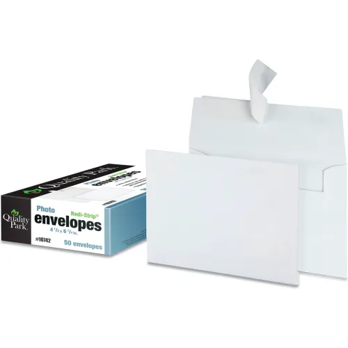 Quality Park Greeting Card/Invitation Envelope, Adhesive Closure, 6-1/4 ...