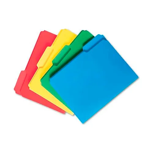Smead® Waterproof Poly File Folders, 1/3 Cut Top Tab, Letter, Assorted ... Smead® Waterproof Poly File Folders, 1/3 Cut Top Tab, Letter, Assorted ...
