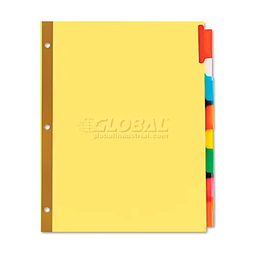 Universal One Extended Insert Indexes Assorted Color 8-Tab, Letter ...