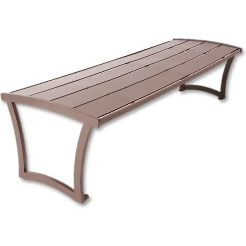 UltraSite® Madison 8' Outdoor Bench without Back & with Armrests ...