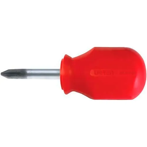 Urrea Red Handle Screwdriver, 9671R, #2 Phillips Tip, 3-13/32"L, 1 3/8 ...