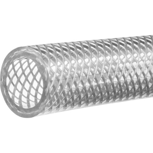 Reinforced High Pressure Clear PVC Tubing-1/2"ID x 5/8"OD x 100 ft.