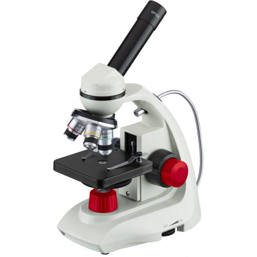AmScope 40X-1000X Dual Top & Bottom LED Portable Compound Microscope