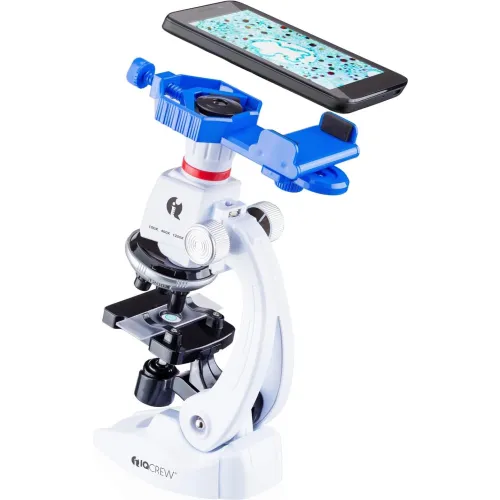AmScope IQCREW 100x-1200x Kids Microscope with Smartphone Adapter ...